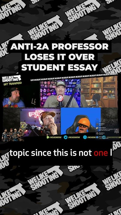 Anti-2A Professor Loses It Over Student Essay - YouTube