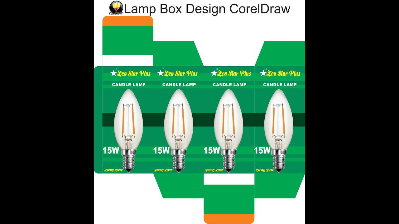 Bulb Box Design Coreldraw LED Bulb Packaging \ tutorial Shine Learning ...