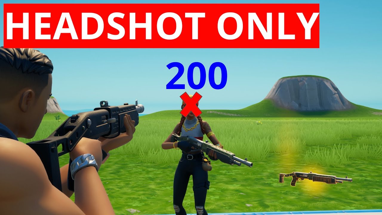 How To Make A SHOTGUN HEADSHOT ONLY MAP In Fortnite Creative (for ...