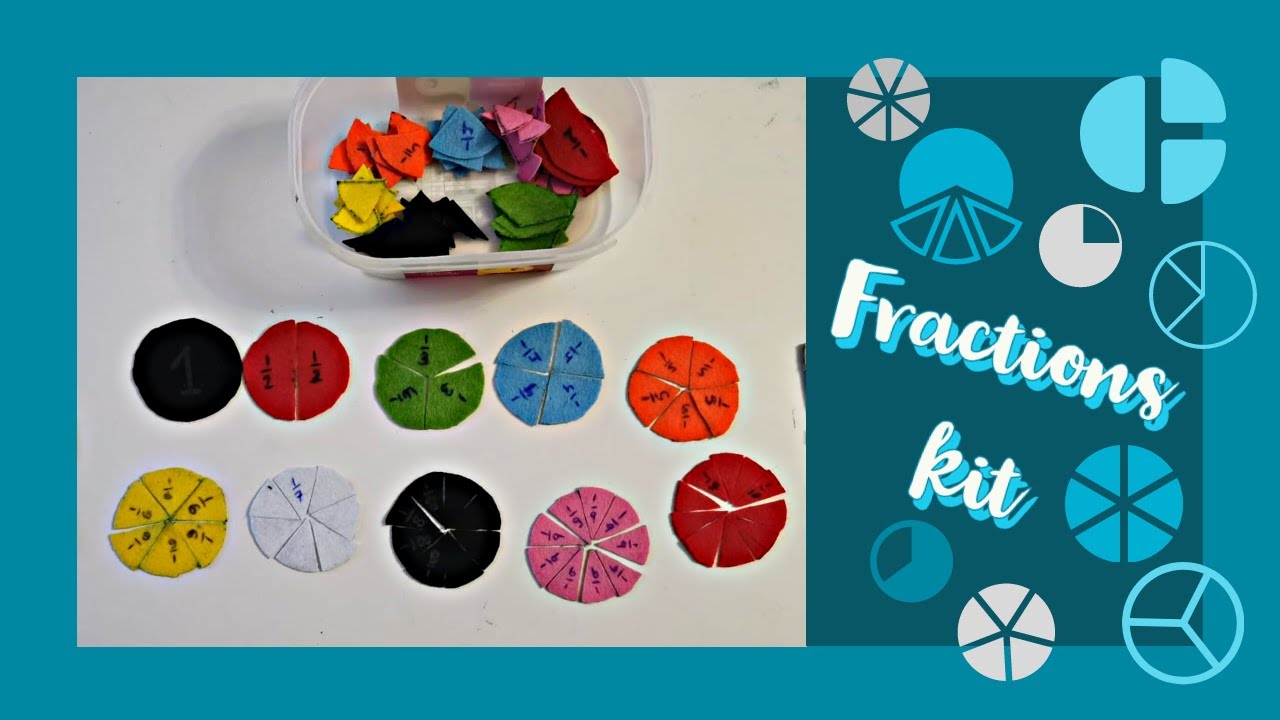 How to DIY Fractions activity for kids - YouTube