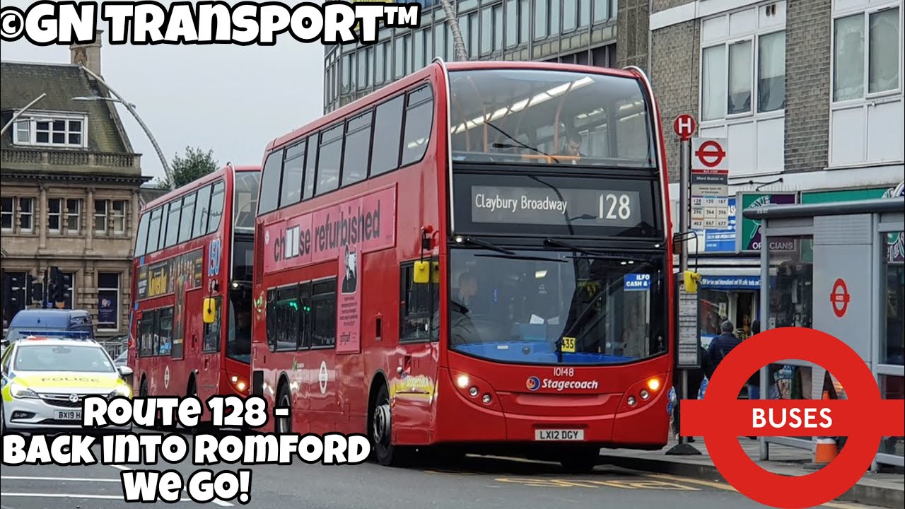 London Bus Ride #18 | Back into Romford We Go! | Route 128 (10125 ...