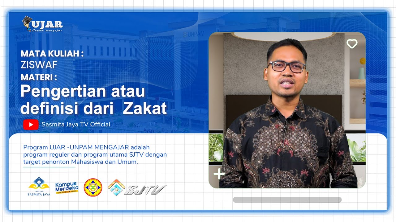 UJAR ZISWAF PERTEMUAN 1 PENGERTIAN ATAU DEFINISI DARI ZAKAT - YouTube