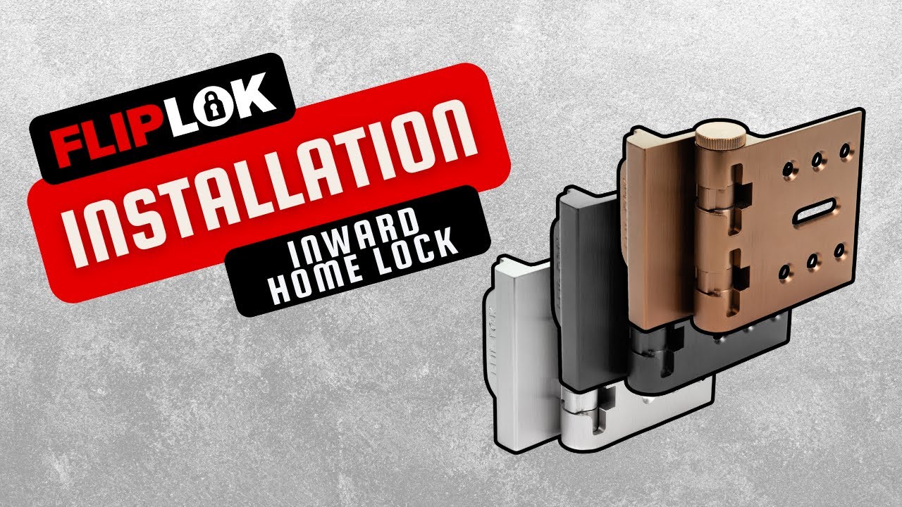 How to Install - FlipLok Inward Residential Lock - YouTube