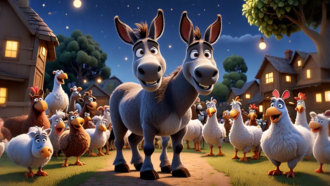 The Donkey That Sang a Song 🫏🎤 | Fun Kids Song | Animal Music Rhymes ...