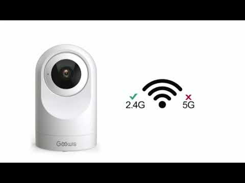 WiFi Camera Indoor, Goowls Home Security Pet Dog PTZ 2.4GHz 1080P ...