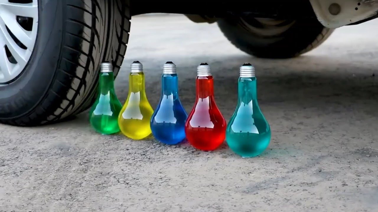 Crushing Crunchy, Fizzy, Sharp & Funny Things by Car. Funny objects ...