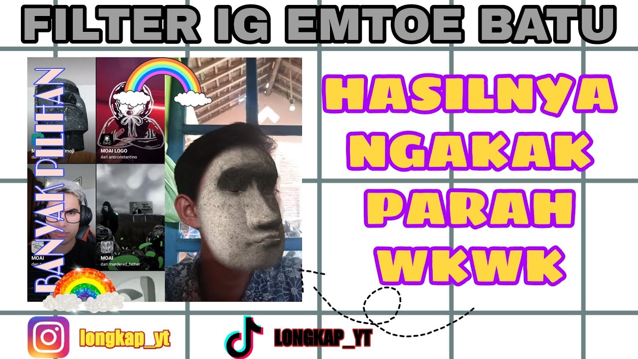 EFEK FILTER IG EMOT EMOTE BATU VIRAL LUCU - YouTube