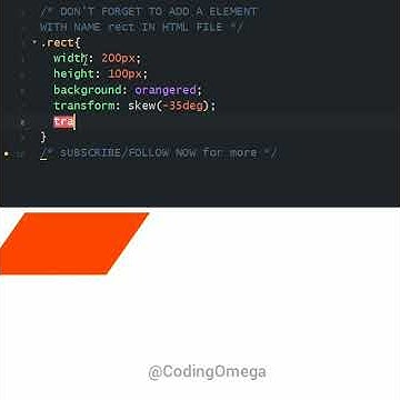 Creating Parallelogram with HTML CSS #shorts - YouTube