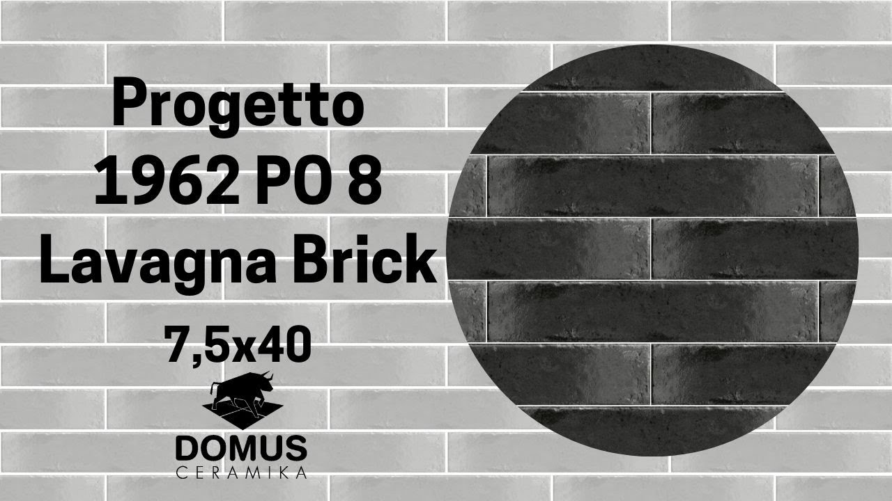 Płytki Progetto 1962 PO 8 Lavagna Brick 7,5x40 - Domus Ceramika - YouTube