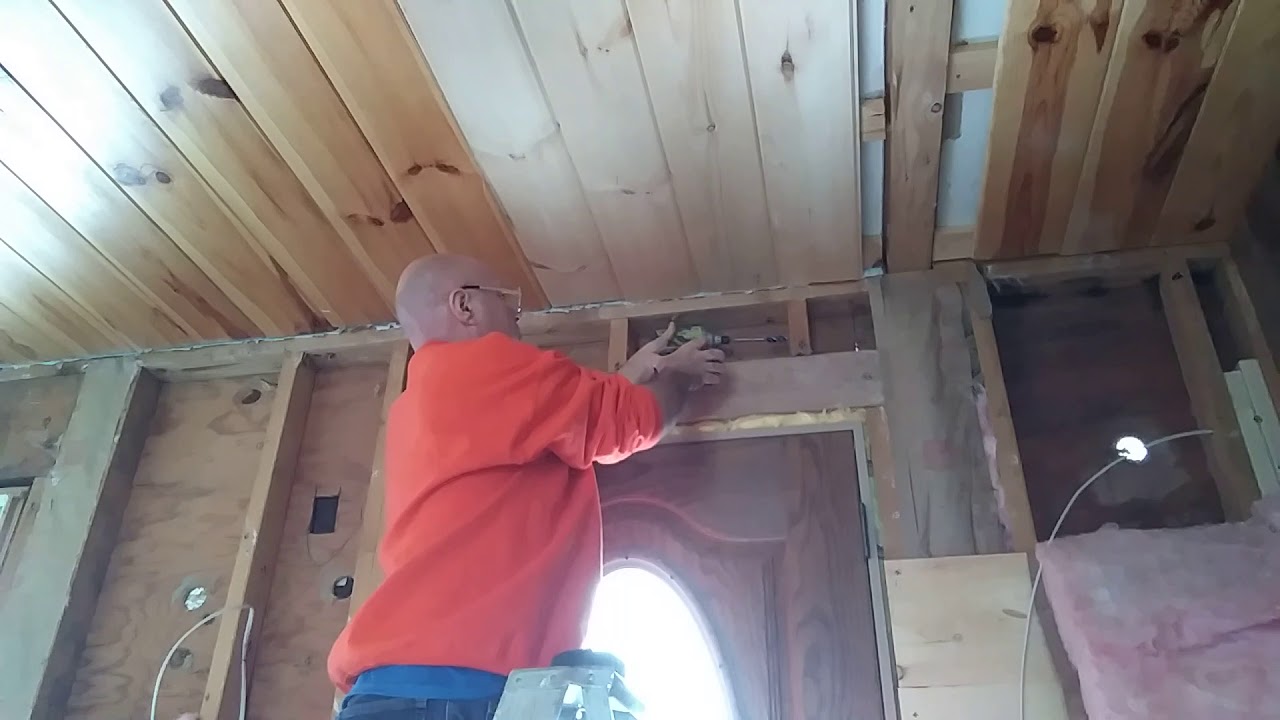 I show and explain how to rough in wiring and go around a solid corner ...