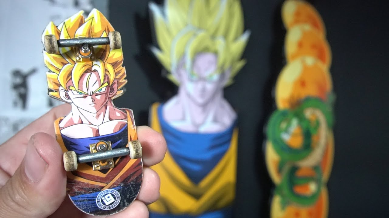 PERSONALIZED GOKU FINGERBOARD - YouTube