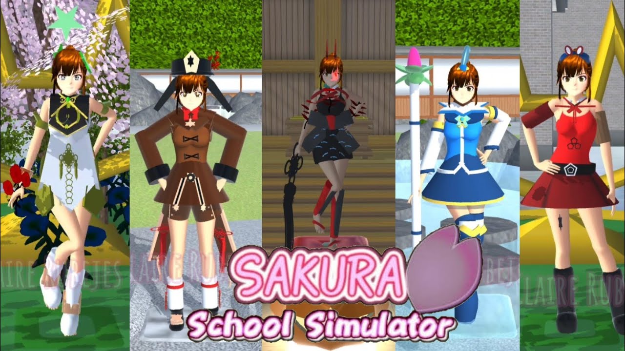 NEW GIRL COSTUMES 🤩 SAKURA SCHOOL SIMULATOR #tutorial - YouTube