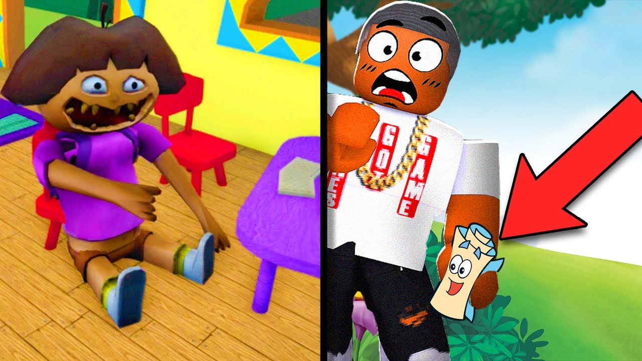 ROBLOX HUNGRY DORA THE EXLPORER.. - YouTube