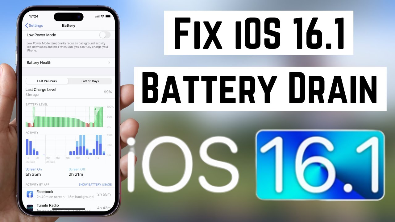 How to FIX iOS 16.1 Battery Drain Issue on iPhone - YouTube