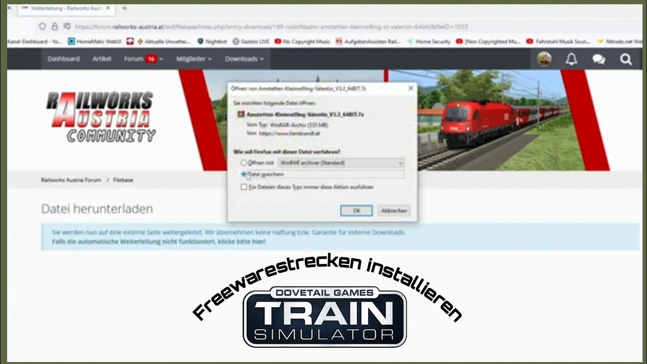 Train Simulator 20xx Tutorial #3| Freeware Strecken im Train Simulator ...