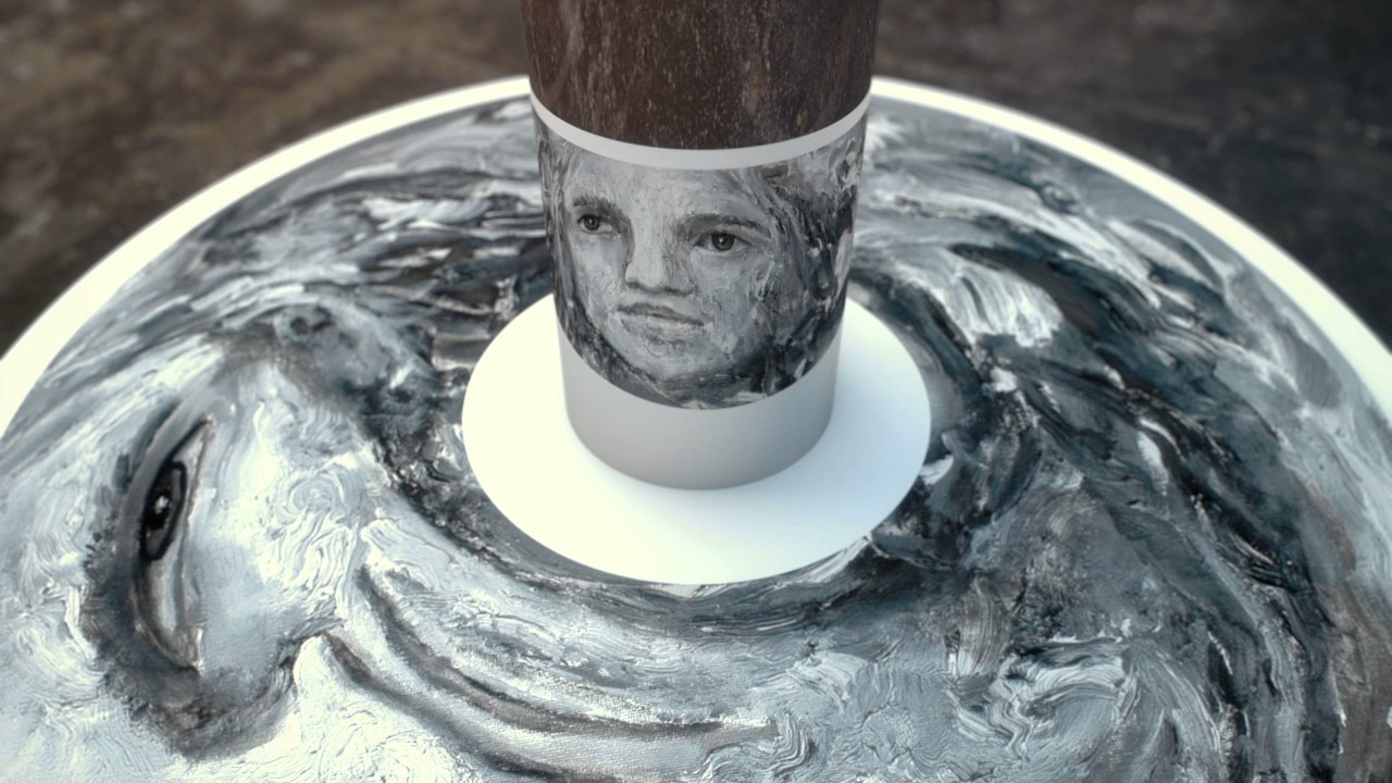 Anamorphic painting by Daniel Martin - YouTube