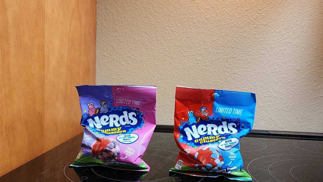 New Limited Time Nerds Gummy Clusters Berry Punch Rush and Grape ...