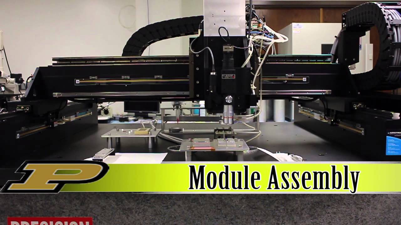 Purdue University CMS FPix Upgrade Module Assembly and Testing Video ...