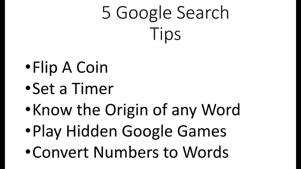 5 Useful Google Tips & Trick You Must Know in 2020 ! - YouTube