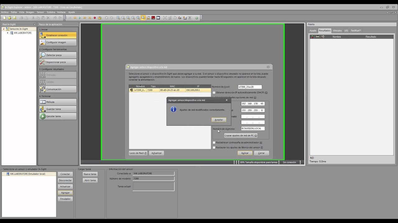 Cómo agregar y conectar una cámara en In-Sight Explorer - YouTube