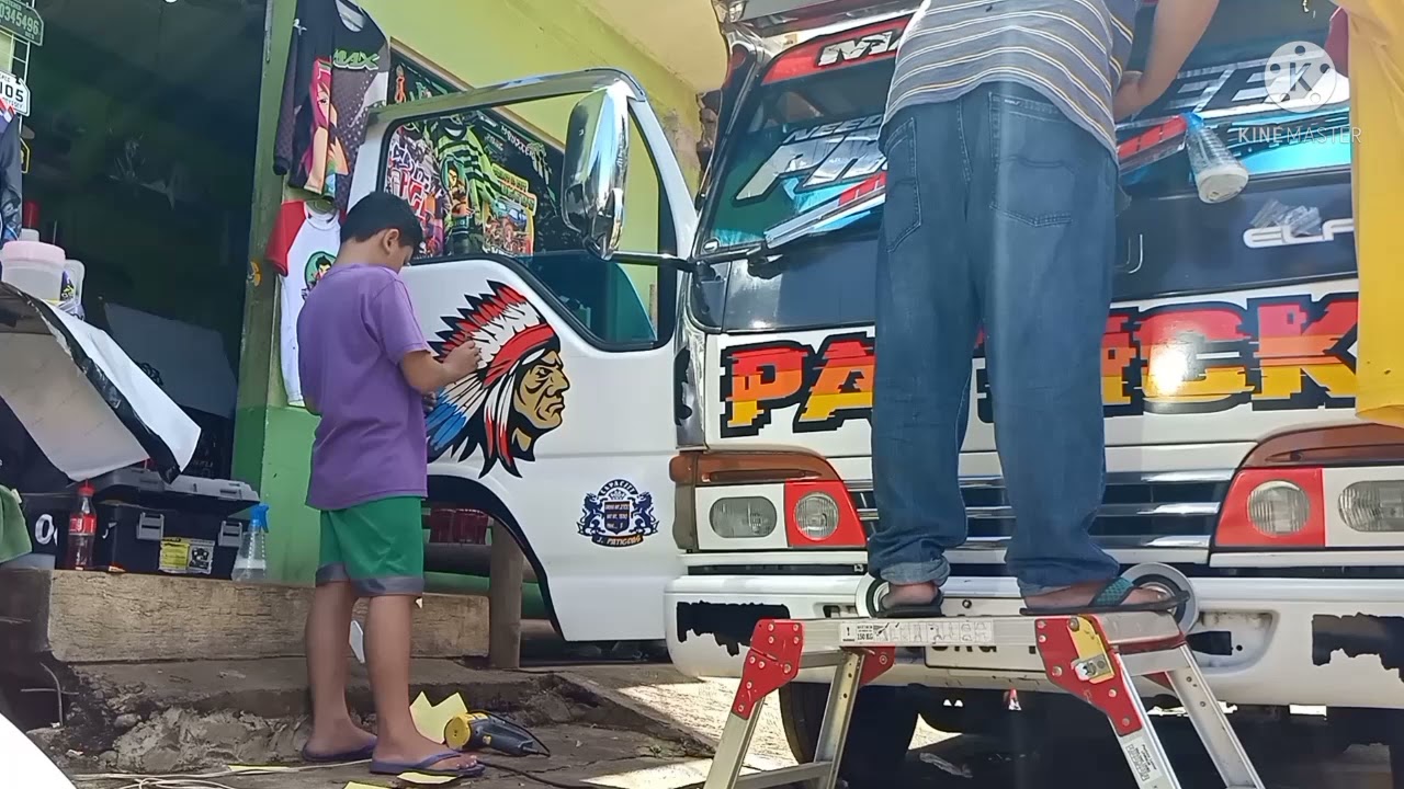 Truck Sticker Design for ISUZU MINI ELF - YouTube