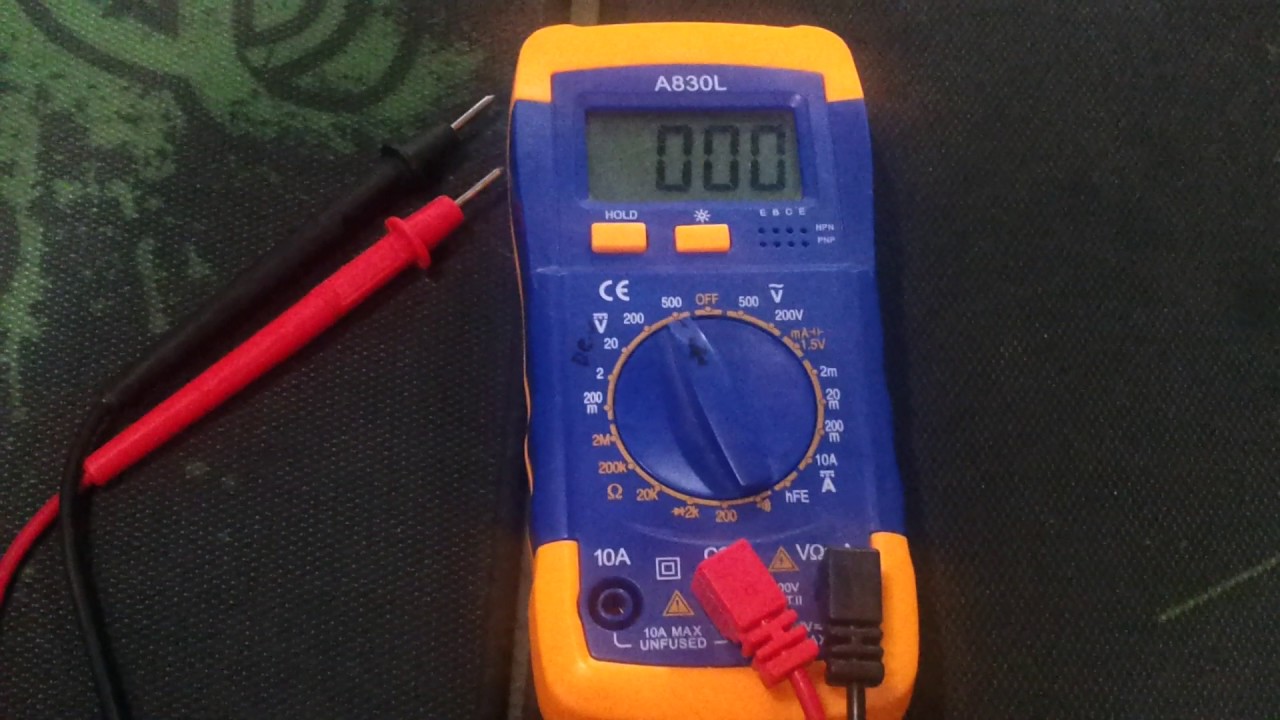 Digital meter A830l - YouTube