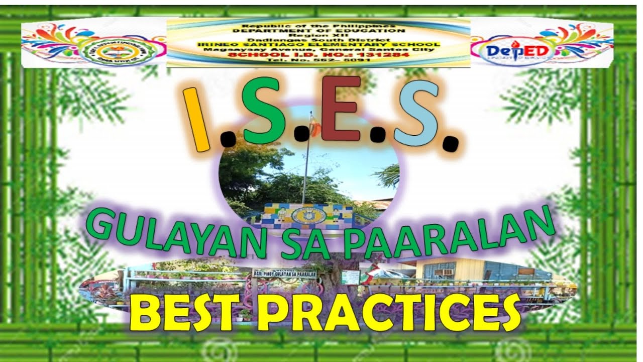 GULAYAN SA PAARALAN 2019 2020 (ISES) - YouTube