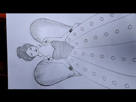 Pari ka Chitra !! Pari drawing !! Drawing easy step by step !! - YouTube