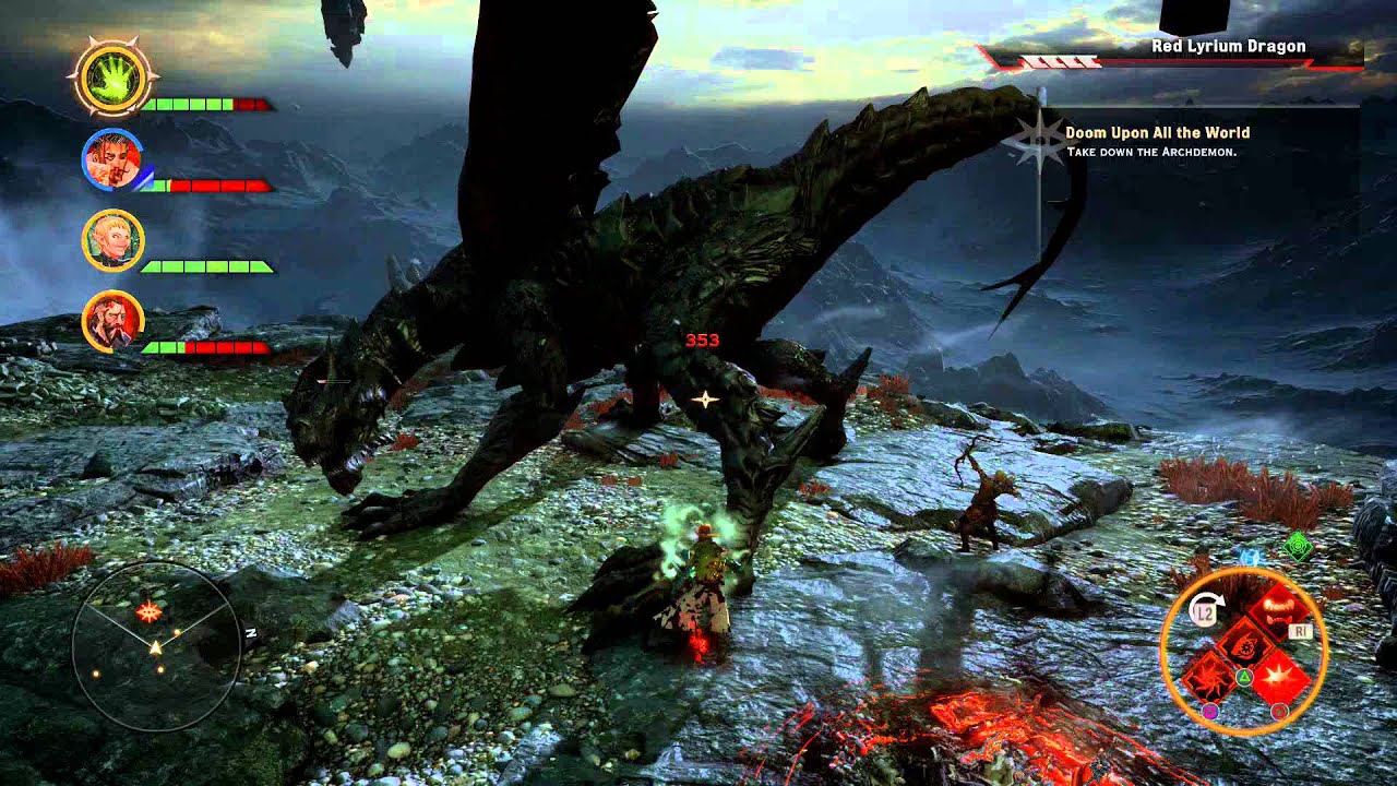 Dragon Age: Inquisition - Doom Upon Us All: Red Lyrium Dragon Bossfight ...