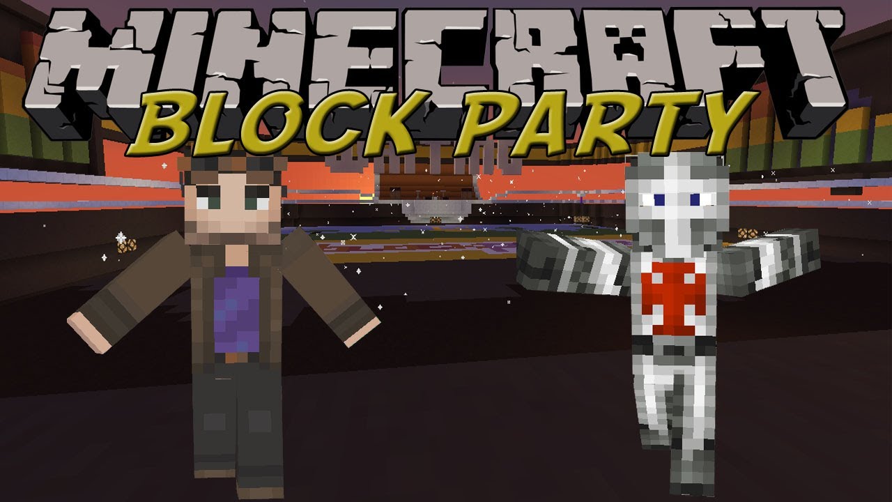 Block Party MiniGame on the HiveMC Server - YouTube