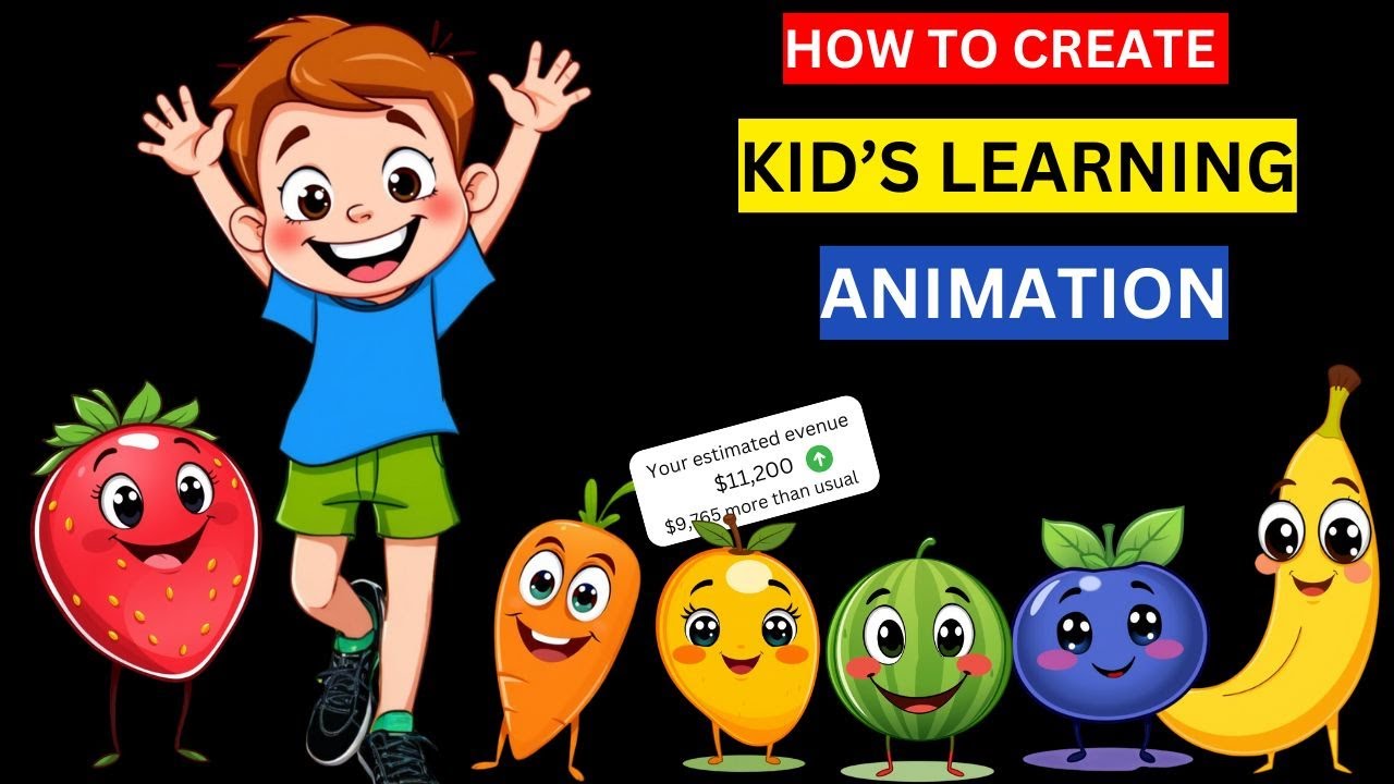How To Create Faceless Kids Educational Cartoon Animation Videos For ...