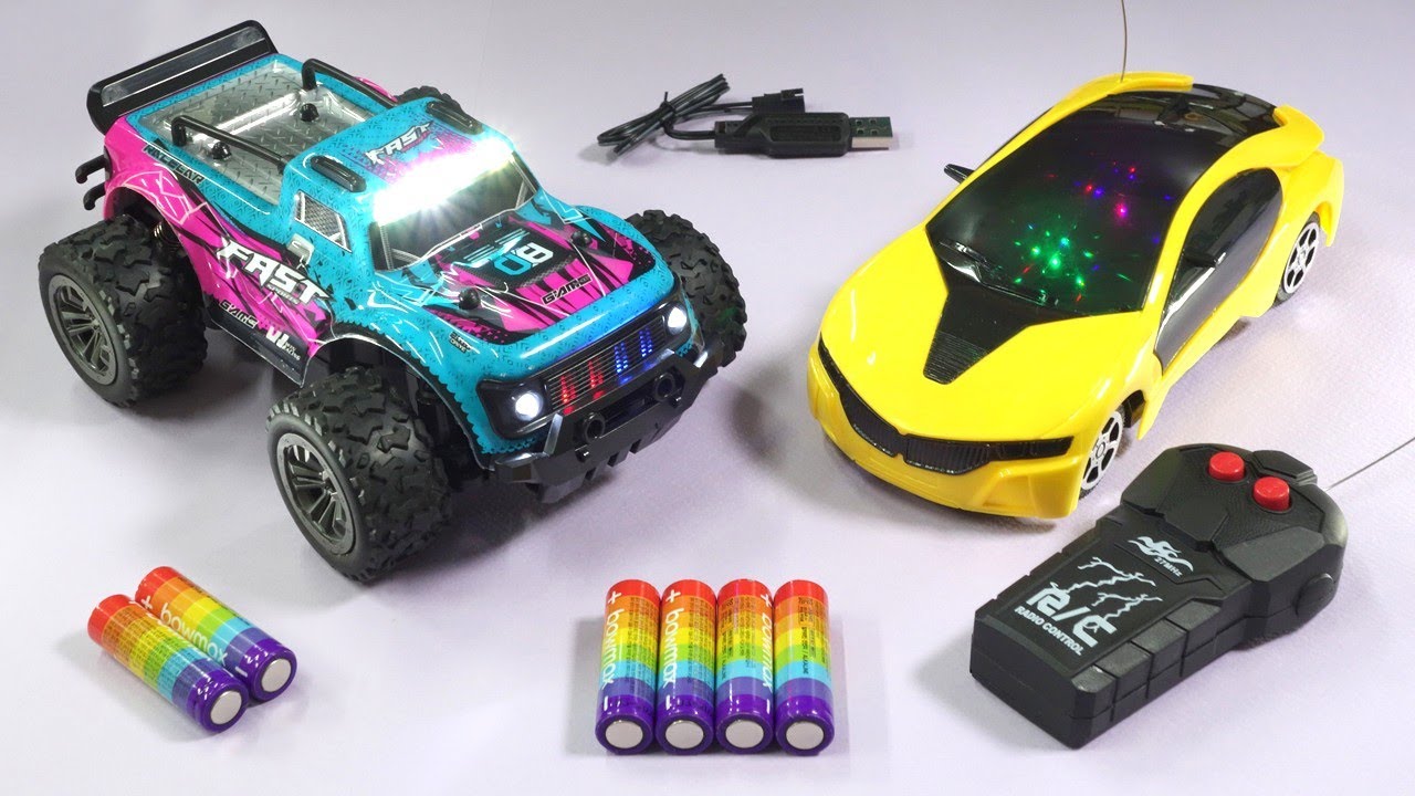 Unbox 3D Lights RC Car & 4 LED Offroad RC Car | Easy Control Car ...