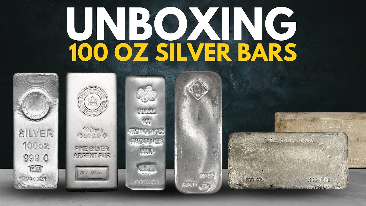 Heavy Metal: Unboxing Huge 100 oz Silver Bars! - YouTube