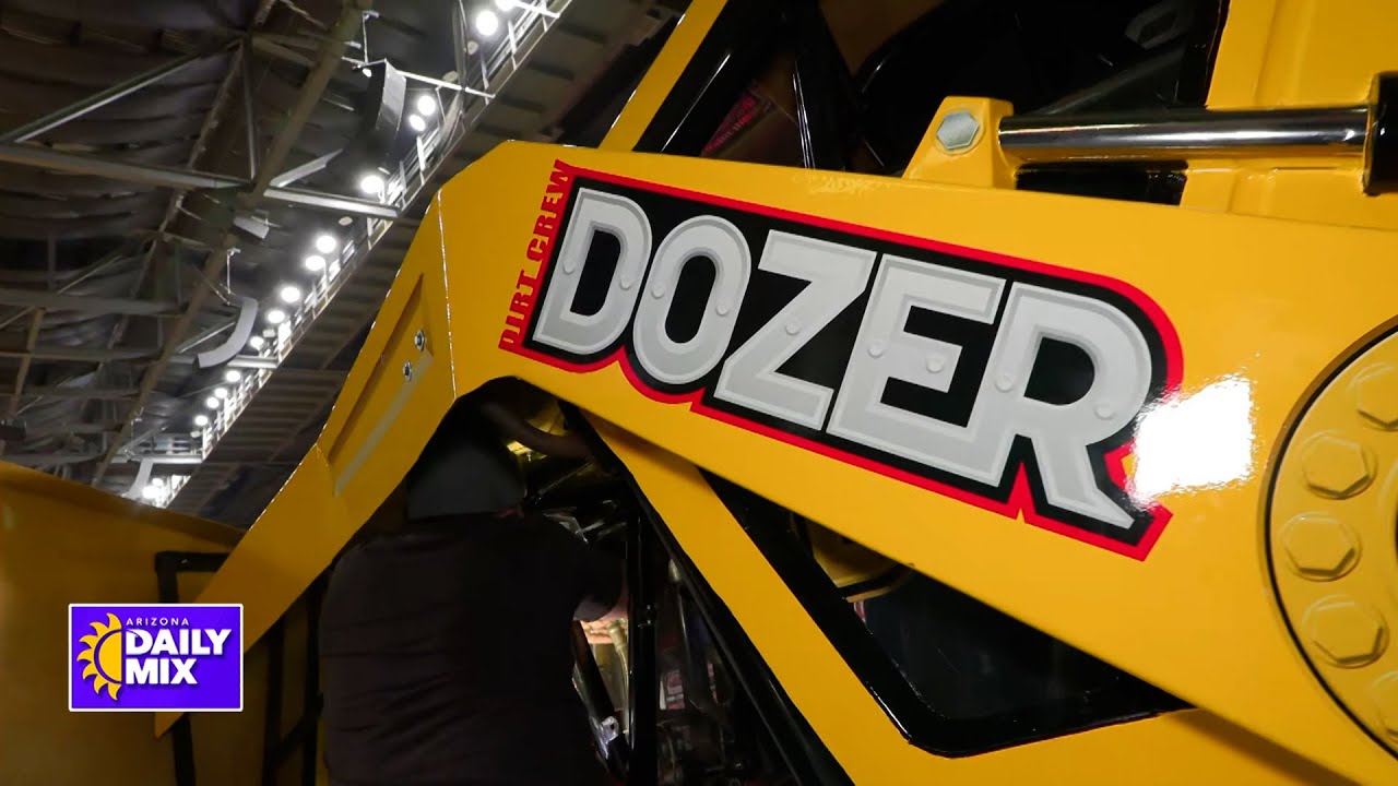 The Dozer Monster Truck Plows Through Obstacles - YouTube