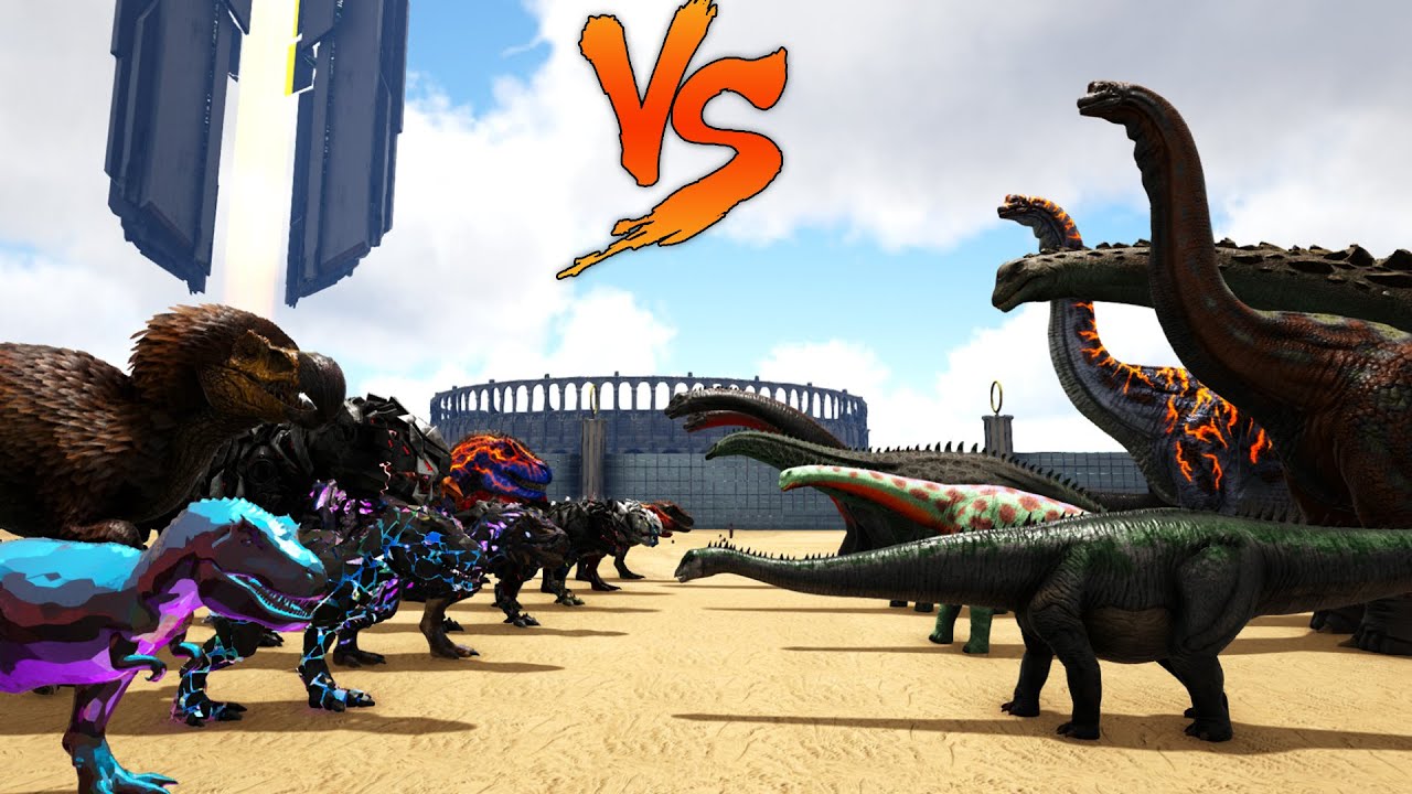 SAUROPODS vs TEAM REX - YouTube