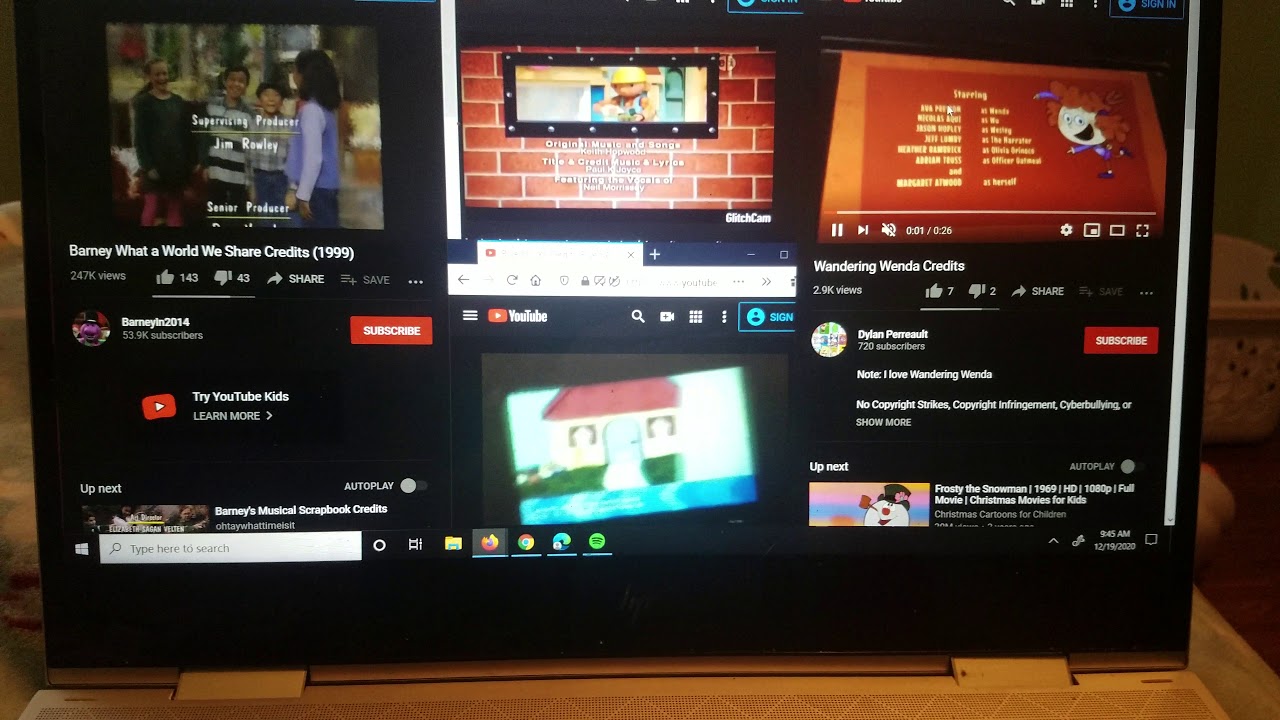 Barney, Blue's clues, BTB, Spongebob, and WW credits remix - YouTube