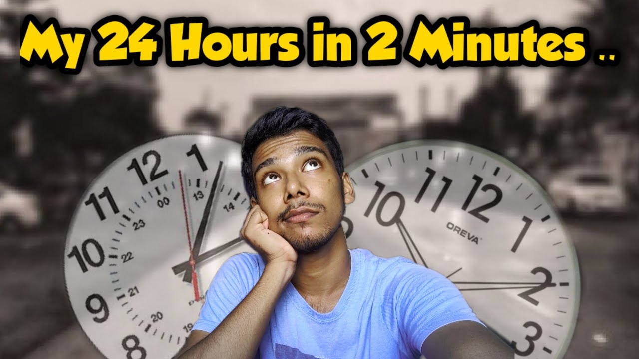 My 24 Hours in 2 Minutes || Boring lockdown daily routine... 🥱🥱💤💤💤 ...