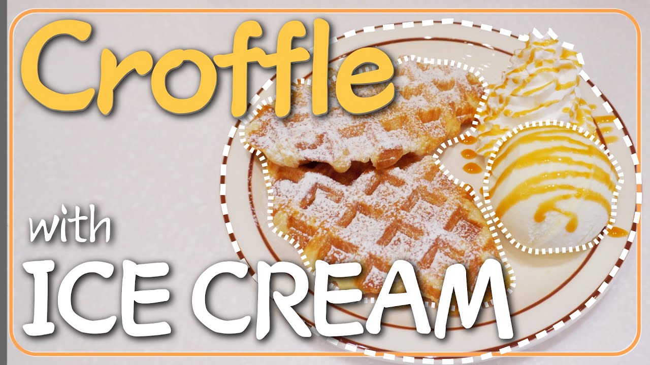Eng숨은 크로플 맛집 와삭바삭 크로플과 아이스크림🧇🍨 Cafe Vlog카페브이로그와플아이스크림음료제조크레이저커피