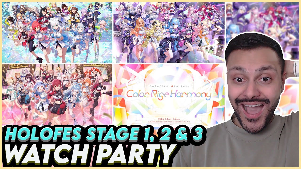 Hololive 6th Fes "Color Rise Harmony" - Stage 1, 2 & 3 Watch-Along ...