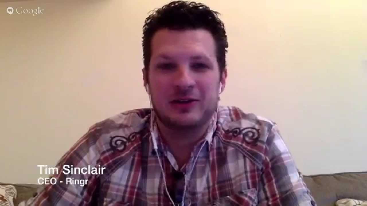 Interview of Tim Sinclair - CEO of Ringr with Ringr Audio - YouTube