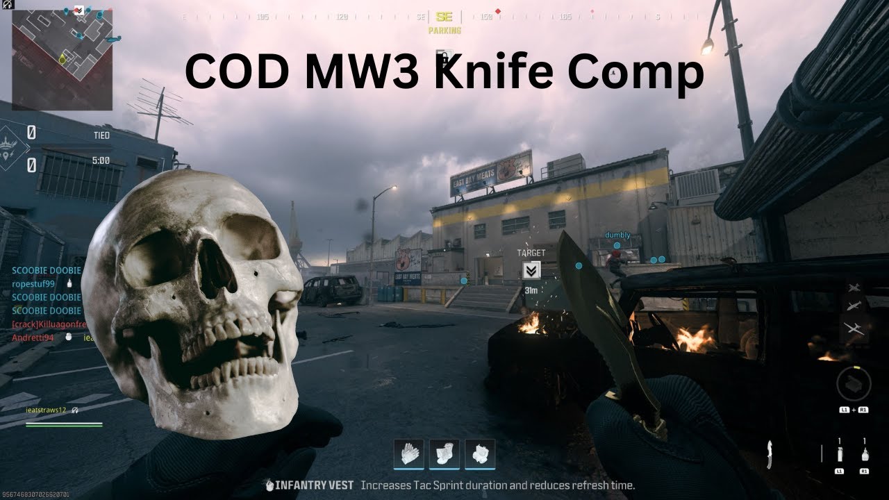 COD MW3 Knife Complation - YouTube