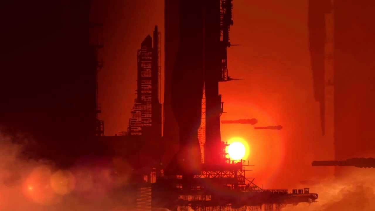 Space matte painting - YouTube