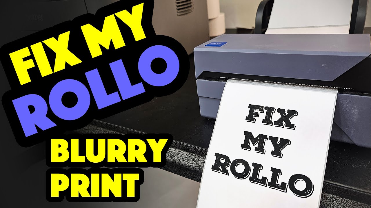 Rollo Label Printer: Blurry Print Quality Fixed - Spots Stripes Faded ...