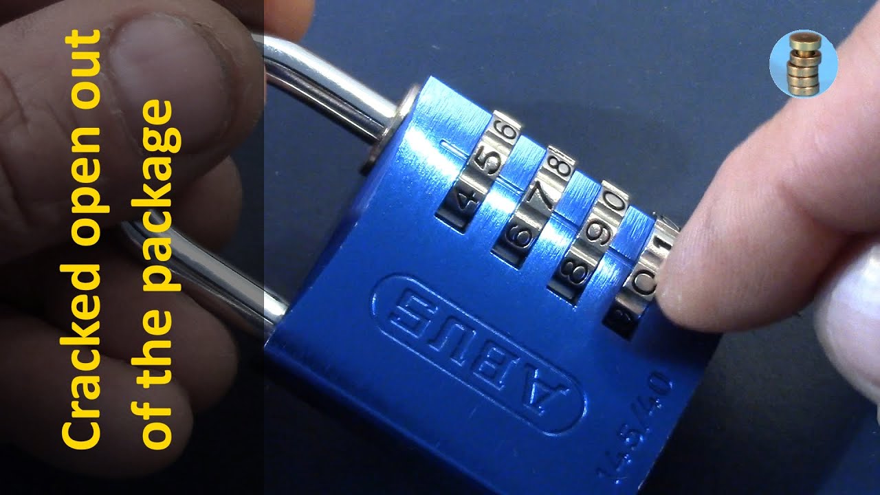 (picking 770) Out of the package: ABUS 145/40 cracked open - YouTube