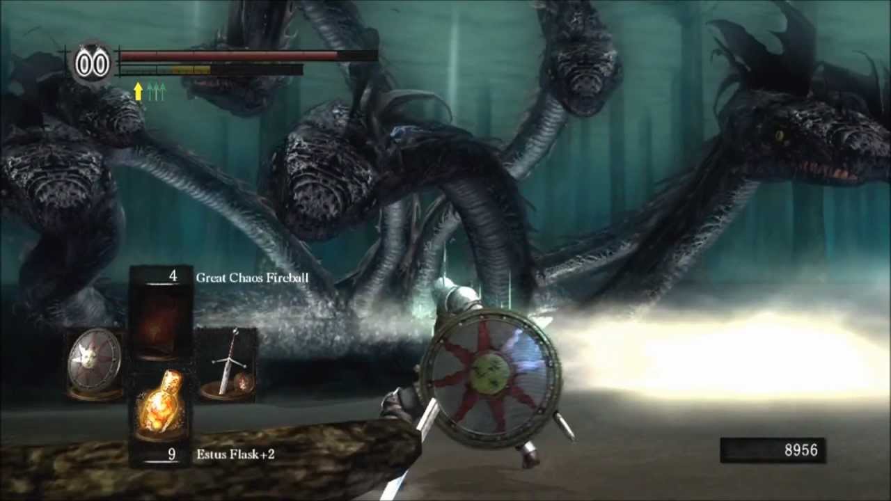 Dark Souls-Crystal Lizard & Ash Lake Hydra - YouTube