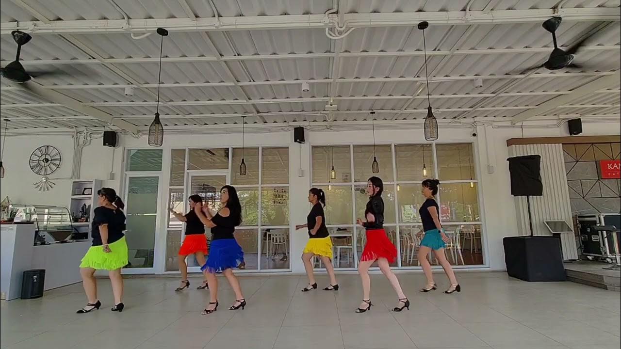 How to samba line dance [32C 4W Improver, choreo Wil Bos] - YouTube