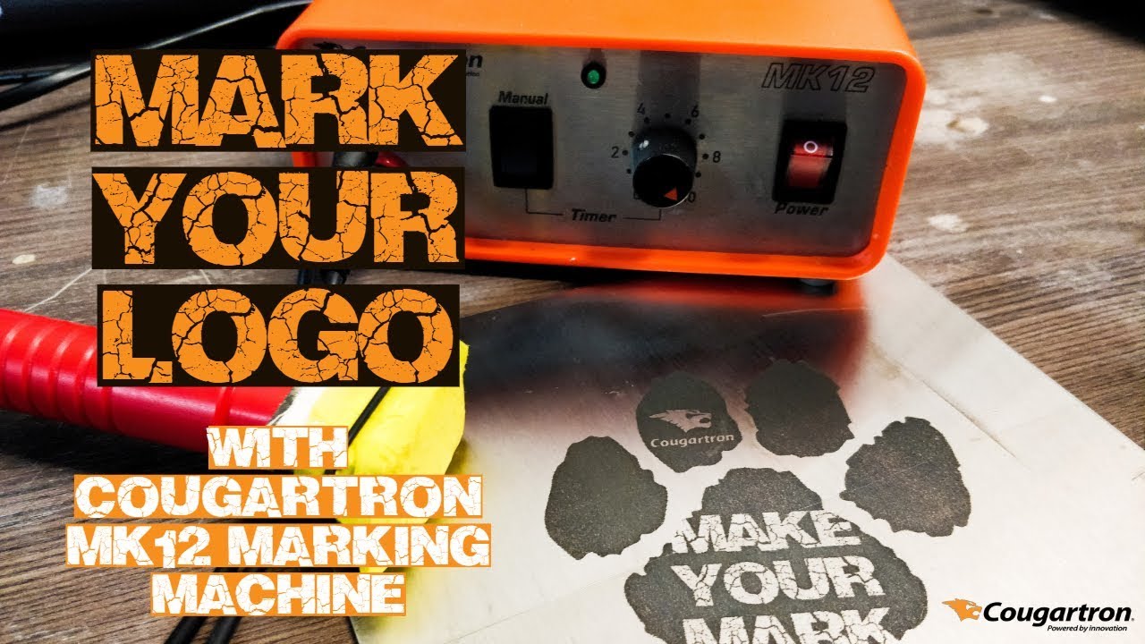 Mark your logos on metal I Marking Machine I Cougartron MK12 - YouTube