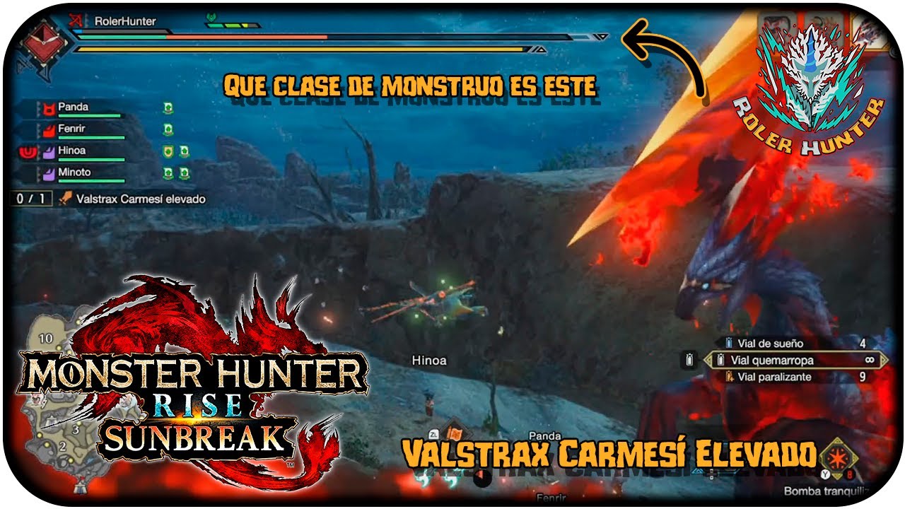 MONSTER HUNTER RISE | SUNBREAK | Parte 95 ESPAÑOL: VALSTRAX CARMESÍ ...