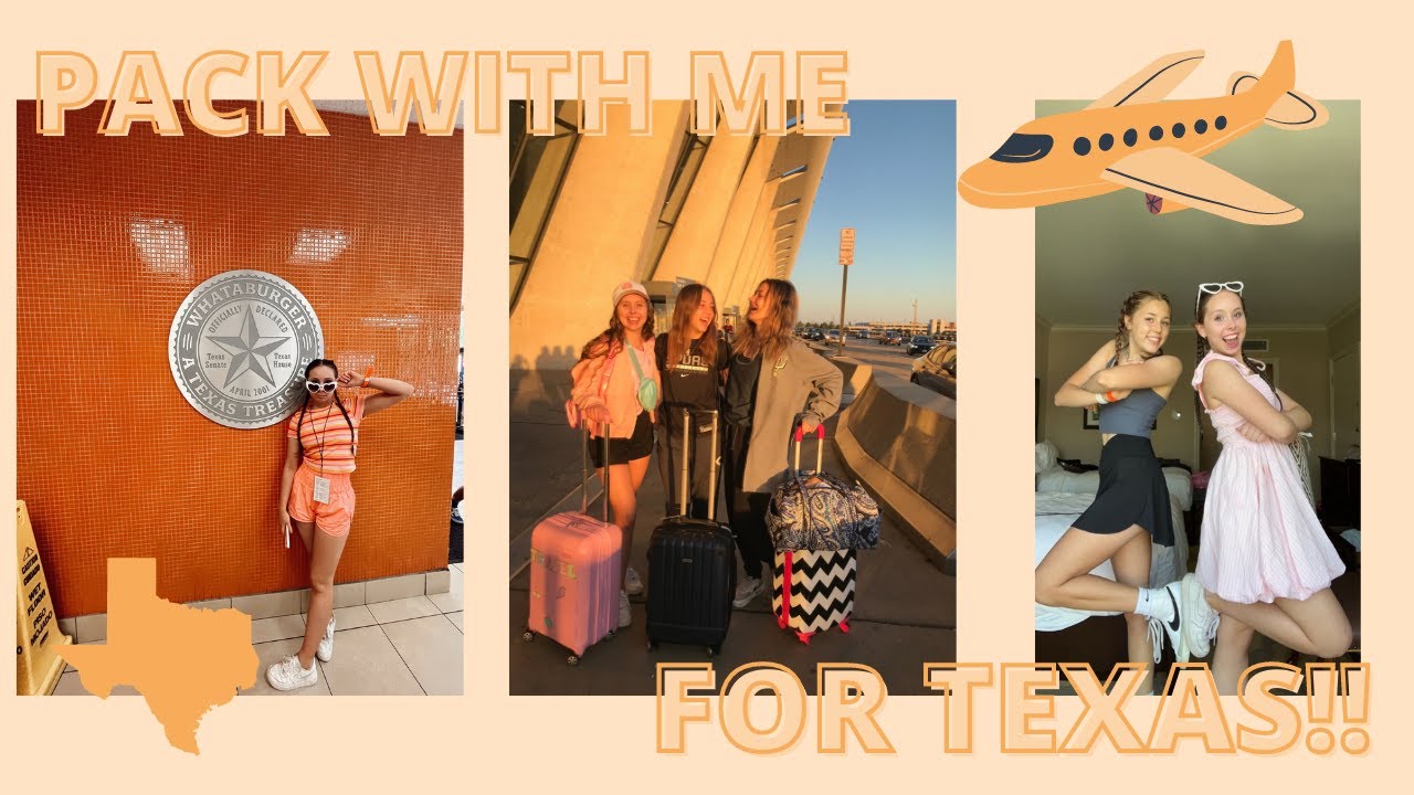 PACK WITH ME FOR A FRIENDS TRIP TO TEXAS!! - YouTube
