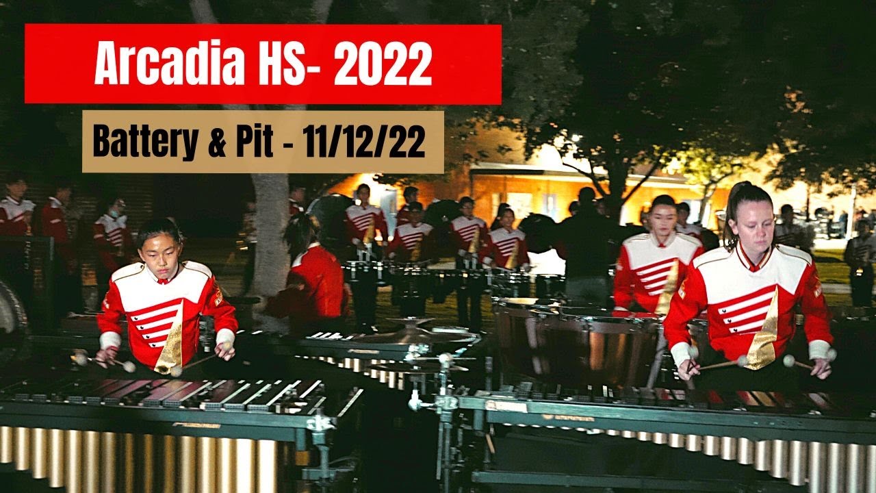 Arcadia HS 2022 - Battery & Front Ensemble - YouTube